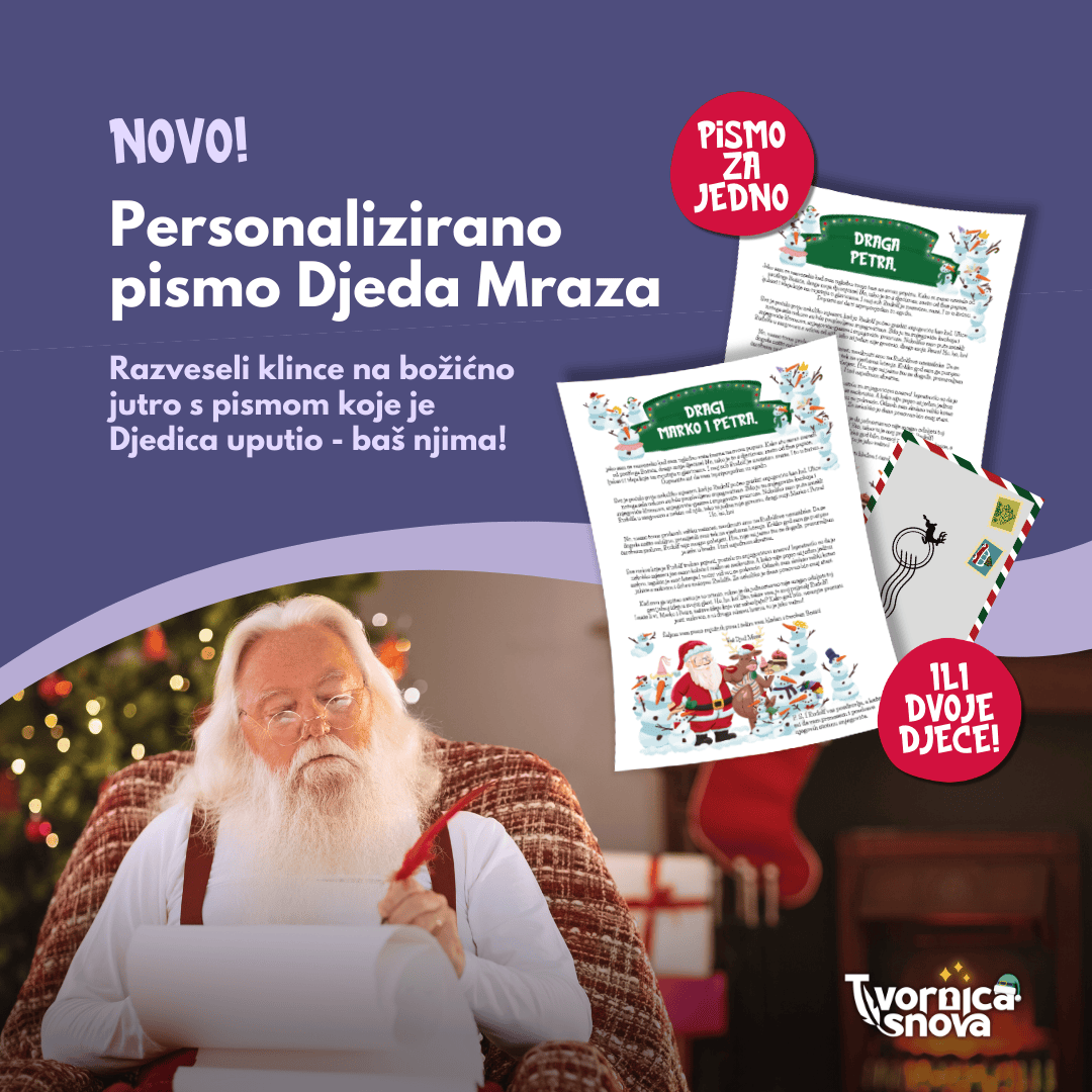 Personalizirano pismo Djeda Mraza - Tvornica snova